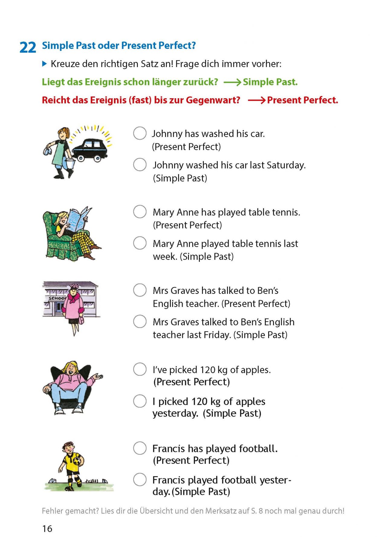 Simple Past und Present Perfect | Nr. 305 - Hauschka Verlag